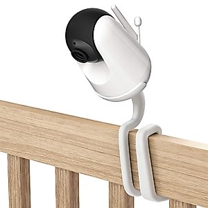 Koroao Universal Baby Monitor Mount for VAVA/Hipp Baby Monitor - Versatile for Any Other Cameras with 1/4 Screw Twist Holder Without Tools or Wall Damage(1-Pack,White)