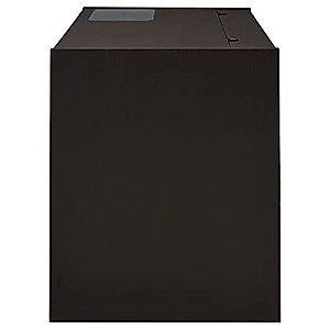 Coaster Furniture Halston 48-inch 2-Drawer Connect-it Office Cappuccino Ontario Single Pedestal Computer Desk with Charging Station 800702