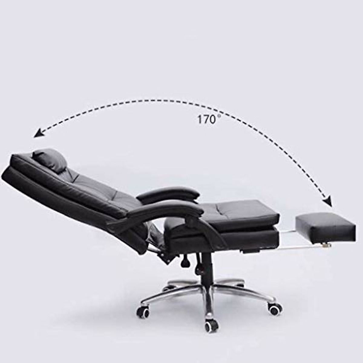 High Back Office Chair Executive Desk Chair with Padded Armrests,Adjustable Ergonomic Swivel Task Chair with Lumbar Support (Color :Black or Brown) (Color : D)
