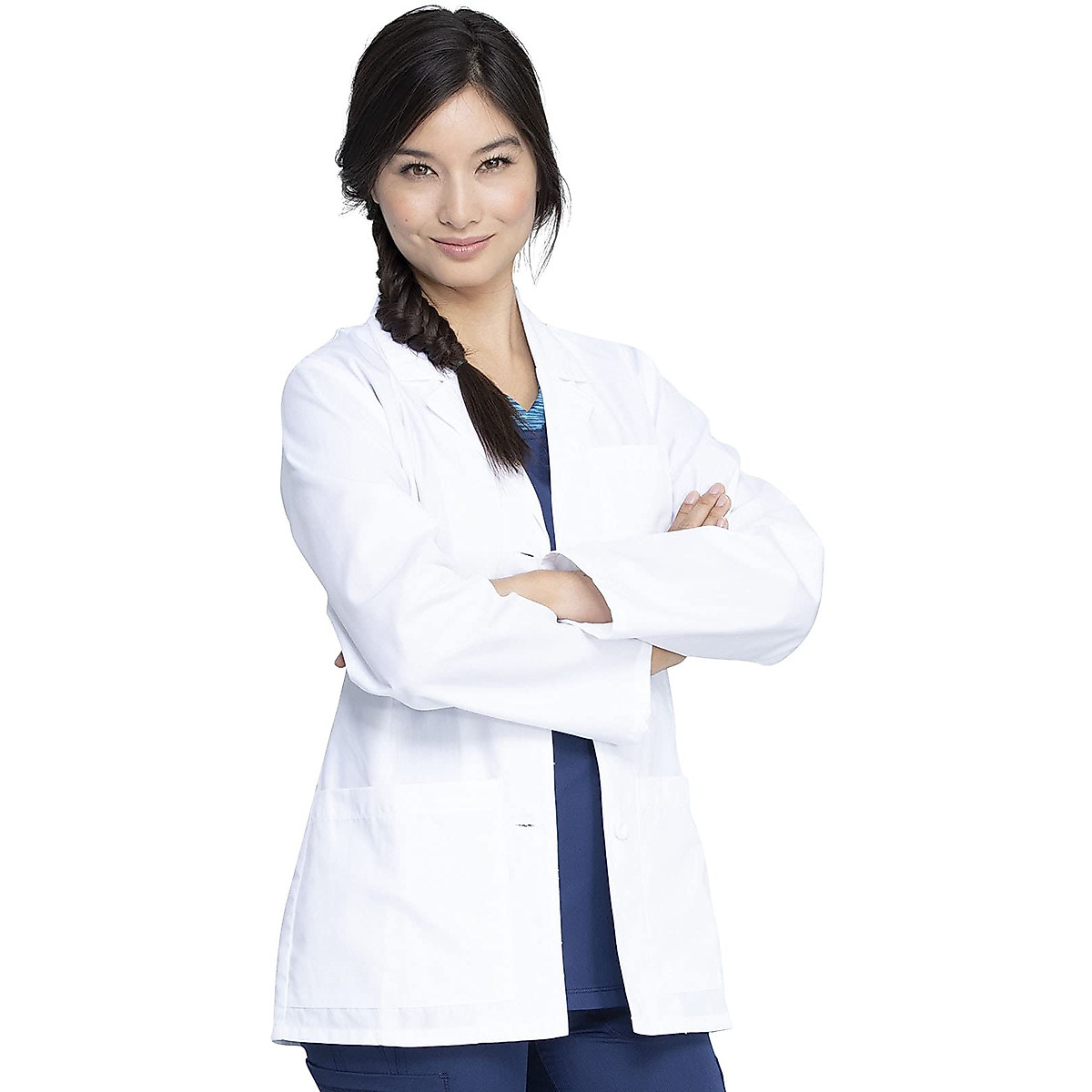 Dickies Women's 28" Poplin Lab Coat 84401, S, White