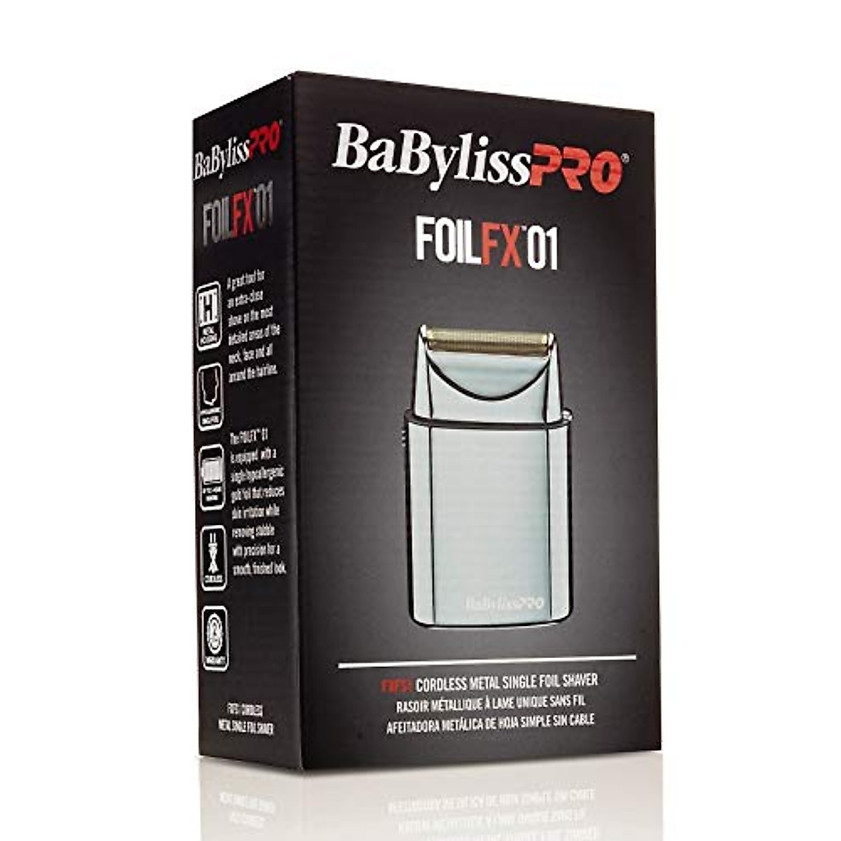 BaBylissPRO Barberology Foil Shaver FXFS1 SILVERFX Professional High-Torque Shaver