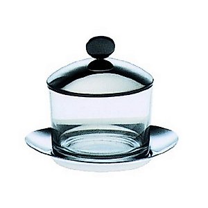 Mepra Due Parmesan Cheese Basin – Silver Finish, Dish Washer Safe Serveware