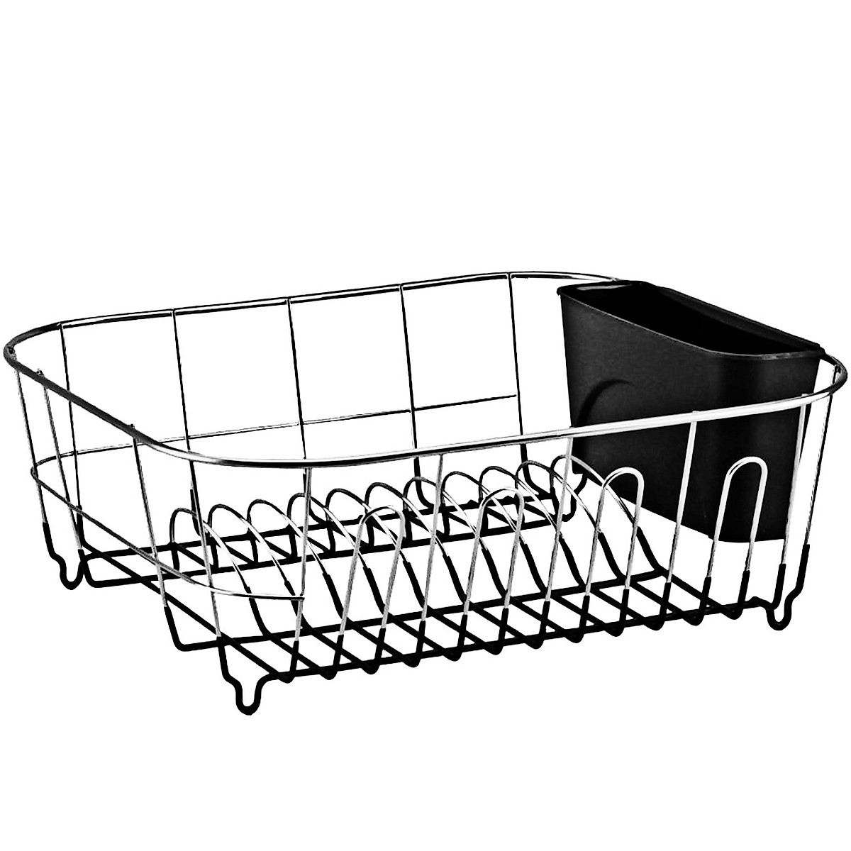 Neat-O Deluxe Chrome-Plated Steel Small Dish Drainers (Black)