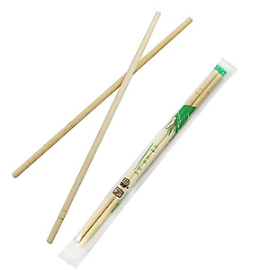 UEJYWUY 1000 Pairs 8 Inch Disposable Chopsticks, Separated Sleeved Individually Wrapped Disposable Bamboo Chopsticks, Bamboo Wooden Chopsticks for Noodles, Sushi, Asian Food