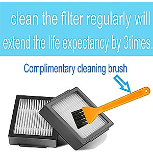 Replacement Parts and Accessories are Compatible with iRobot Roomba i3+i4 i6+i7 i7+i8 i8+/Plus E5 E6 E7 I, E&J Series 1 Set of Multi Ssurface Rubber Brushes 3 High-Efficiency Filters 4 Side Brushes…