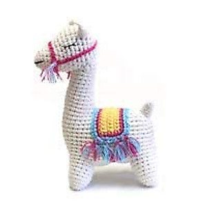 Cheengoo Organic Hand Crocheted Rattle - Llama