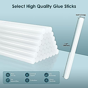 Hot Glue Gun Kit Glue Gun - MAXDONE Craft Glue Gun Full Size(Not Mini) Glue Guns Heavy Duty Hot Glue Gun with 12pcs Glue Sticks(0.43'' x 8") 100w for DIY Art