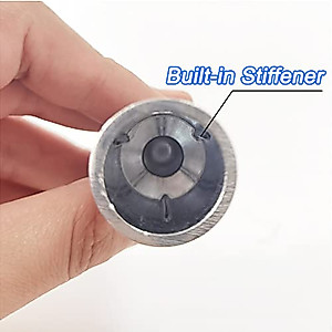 Threaded Tip Replacement Ultra Threaded Tip Repair Kit Aluminum Extension Pole End Adapter Metal Handle Tips for 1 Inch Wood Metal Pole Stick Mop Broom Brush (4 Pack)