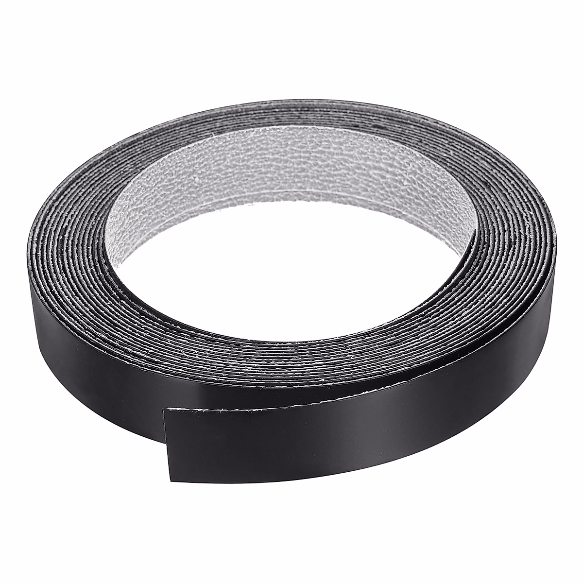 uxcell Black PVC Edge Banding, 1-1/8" x 24.6ft Pre-Glued Flexible Edge Banding for Furniture Repair & Restoration