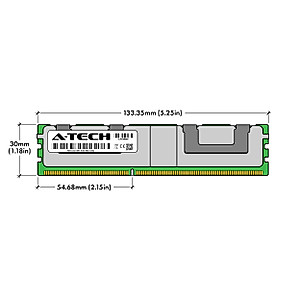 A-Tech 256GB Kit (8x32GB) DDR3 1866MHz PC3-14900L ECC LRDIMM 4Rx4 Quad Rank 1.5V Load Reduced DIMM 240-Pin Server RAM Memory Upgrade Modules (A-Tech Enterprise Series)