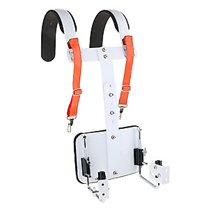 Snare Drum Carrier Bass Drum Shoulder Strap Harness Percussion Instrument Belt, White