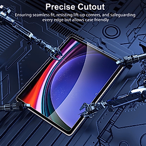 SPARIN Screen Protector for Galaxy Tab S10 Plus/S9 Plus/S9 FE Plus/S7 FE 5G/S8 Plus 12.4'', 2 Pack Tempered Glass for Samsung Galaxy Tablet S10+/S9 Plus/S7 FE