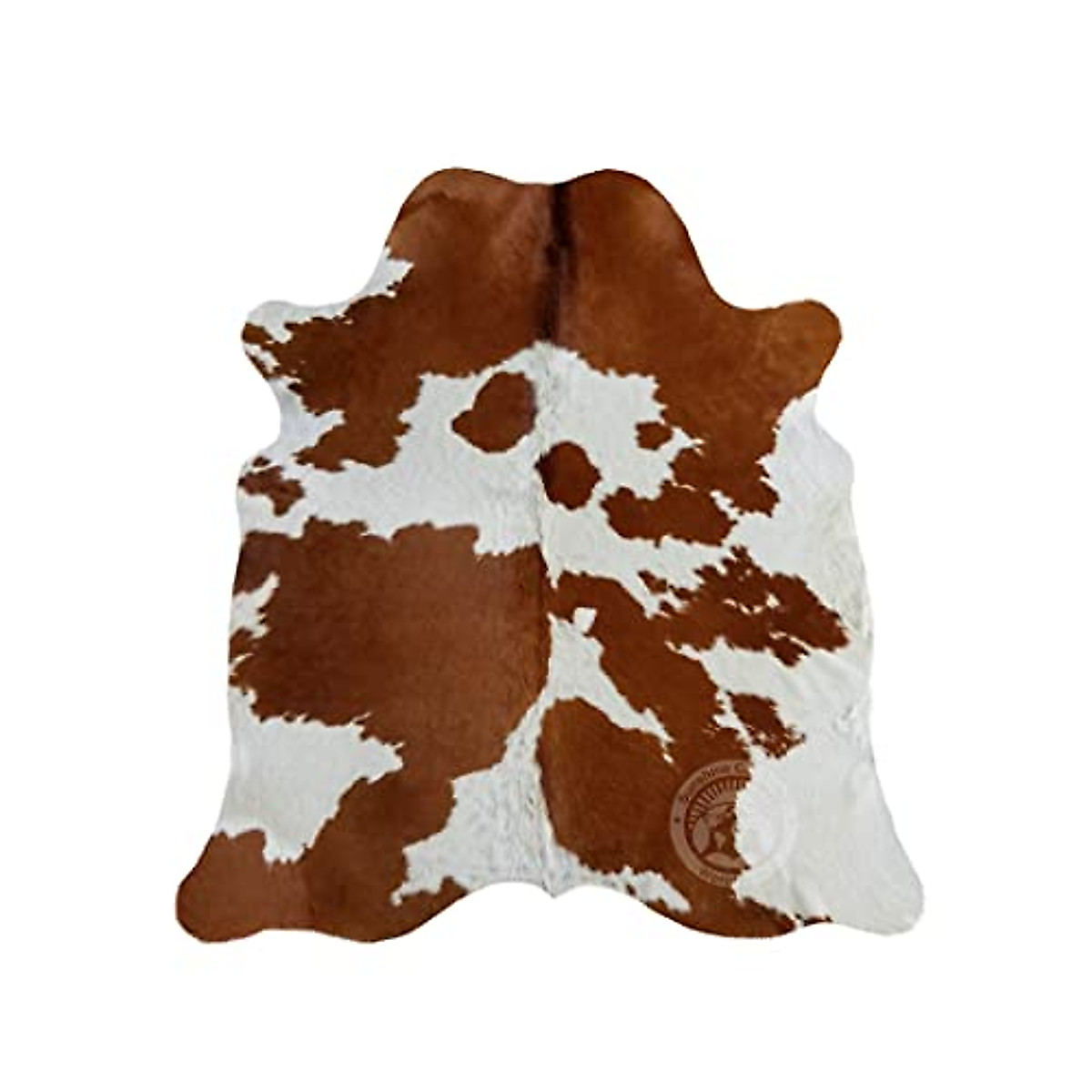 Genuine Brown and White Cowhide Rug XL 6 x 7-8 ft. 180 x 240 cm
