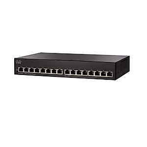 Cisco SG110-16 Unmanaged Switch | 16 Gigabit Ethernet (GbE) Ports | Limited Lifetime Protection (SG110-16-NA)