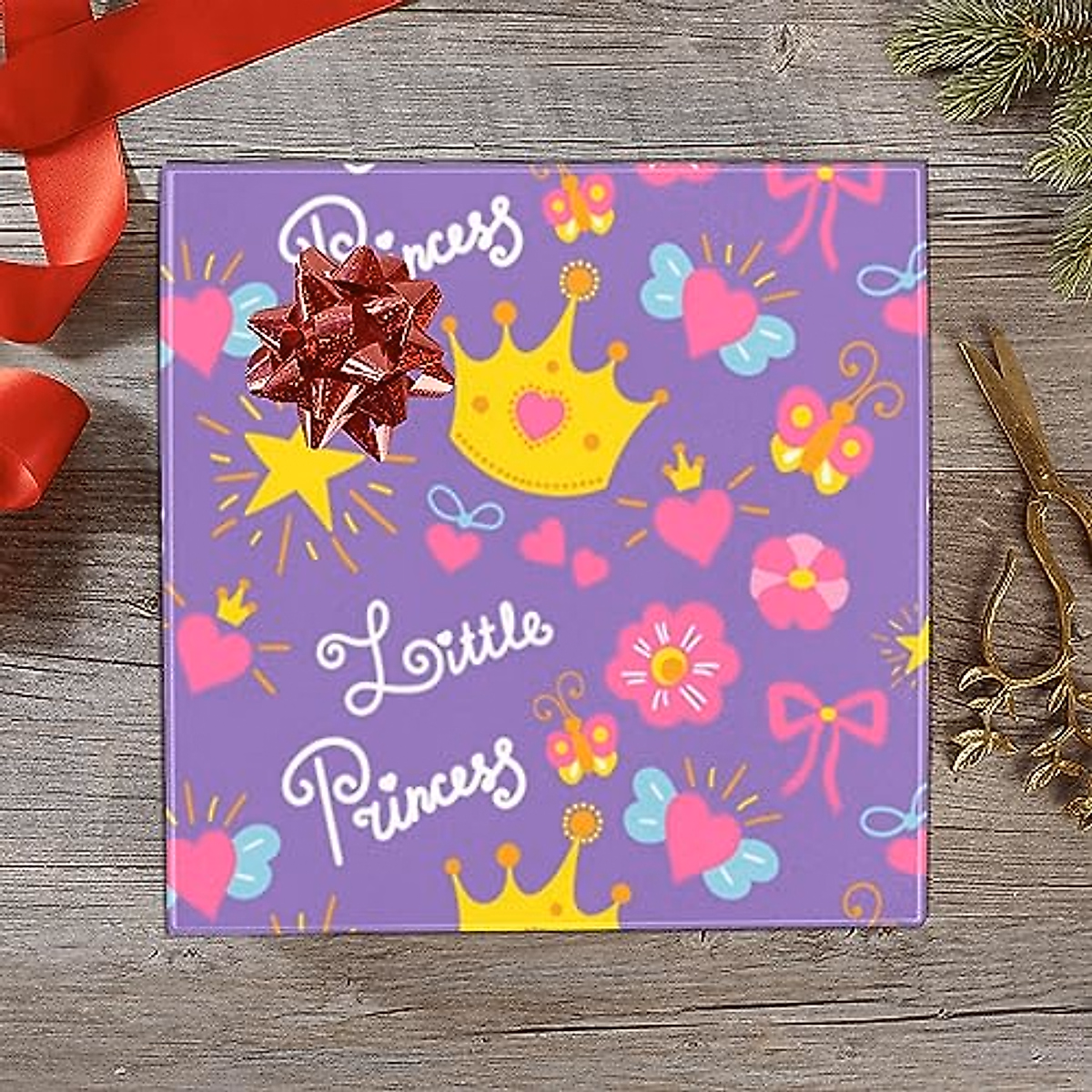 Veundei Gift Wrapping Paper Little Princess Wrapping Paper Roll Packing Paper Gift Wrap for Birthdays, Weddings, Party, Holiday, Baby Shower, 58 x22.8 Inch (9.18.sq.ft)