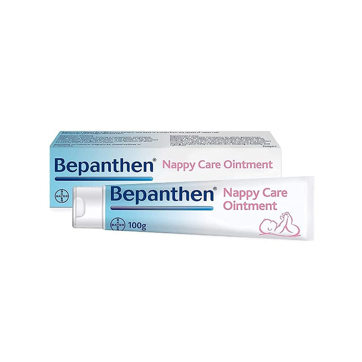 Bepanthen Diaper(Nappy) Care Ointment, 3.52 Ounce (Pack of 2)