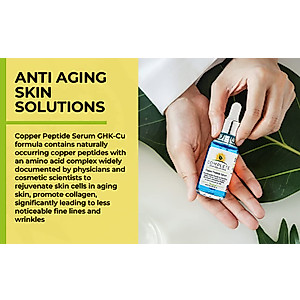 Copper Peptide Face Serum Collagen - With Anti Aging Skin Solutions Properties:1oz/30ml Anti-Wrinkle Formula For Youthful Skin