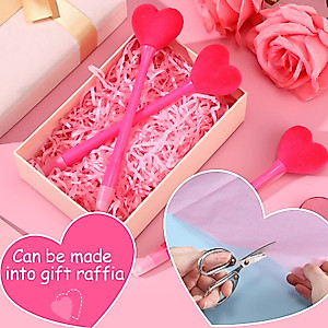 300 Pcs Valentine's Day Tissue Paper Red Hot Pink Tissue Paper for Gift Bags Decorative Tissue Paper Gift Wrapping Paper Pastel Tissue Paper for Arts Crafts, DIY, Birthdays, Weddings 14 x 20 Inch