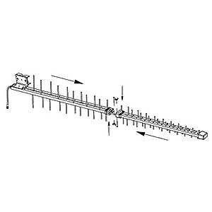 Log Periodic Directional Yagi Antenna 15dbi Gain for 3G 4G LTE XLTE AWS IDEN PCS 698MHz-2700MHz Wide Band Full Band