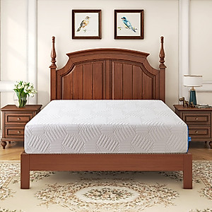 LIFERECORD Full Mattress, 10 inch Gel Memory Foam Full Size Mattress for a Cool Sleep Bed in a Box Pressure Relief, Medium Firm Mattresses CertiPUR-US Certified, White