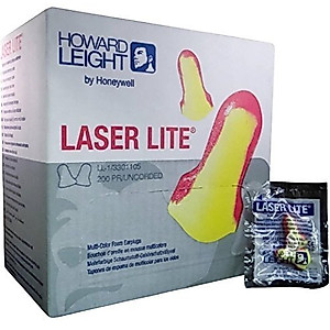 Howard Leight Laser Lite Foam Earplugs No Cords - MS92260 (1 Box) by Howard Leight