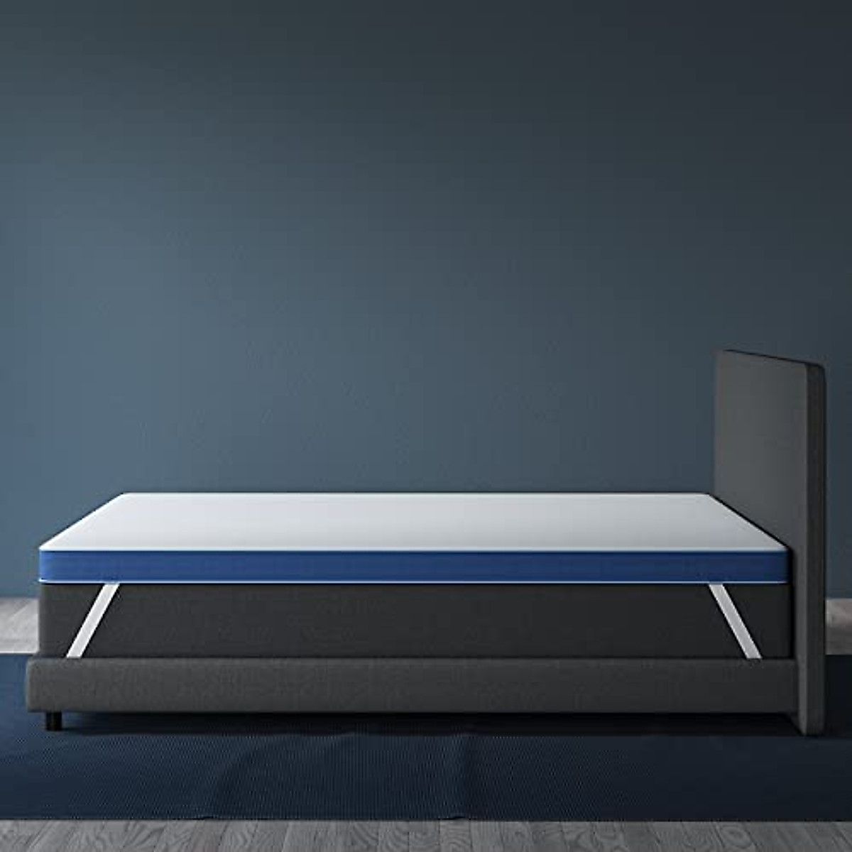 BedStory Extra Firm Mattress Topper Queen, 4 Inch Deep Sleep Memory Foam Mattress Topper for Pressure Relief, High-Density Foam Provides Extra Lumbar Support, 40 Days Trial