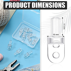 6 Pieces Hardware Wand Tip Repair Wand for Broken Horizontal Blind Hardware Wand Assembly Replacement Kits Vertical Blinds Replacement Slats Exterior Window Shutters for Interior Windows