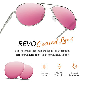 SODQW Aviator Sunglasses for Women Men Oversized with Metal Frame, Mirrored Polarized Aviator Sunglasses with UV Protection