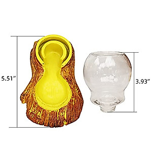 Reptile Water Feeder, Amphibians Reptile Dispenser Water Bowl Terrarium Waterfalls for Turtle Bearded Dragons Lizards Geckos