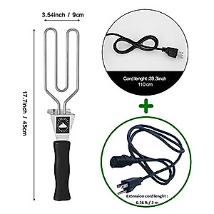 Phoenix Pit Electric Charcoal Starter 650W | 6.56 ft Extension Cord Included | Best Fire Igniter for Coal Wood Lump Briquettes | Great BBQ Tool kit Accessory