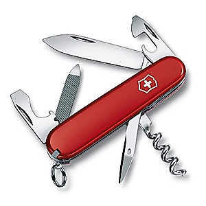 Victorinox Swiss Army Sportsman Pocket Knife (Red), 84 MM