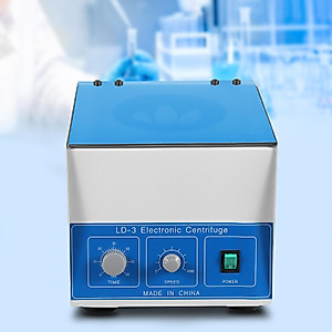 Wanlecy Electric Lab Benchtop Centrifuge, LD-3 Low-Speed 4000rpm Centrifuge Machine 6 Tubes x 50ml, with Timer 0-60min and Speed Control