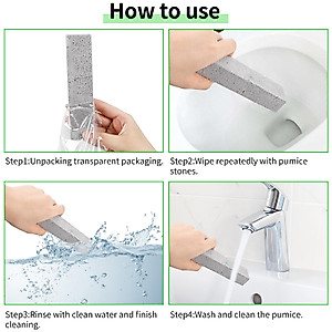 25 Pieces Pumice Stone Toilet Bowl Cleaner, Pumice Scouring Stick Remove Hard Water Ring in Toilet, Pumice Stones for Cleaning, Household, Bath, Kitchen, Pool (5.9 x 1.4 x 0.9 Inches)