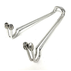 Wine Bottle Stand Or Holder For Display, Aluminum With Beads (Set Of 2)