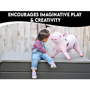 Inflatable Pig, Decorations for Birthday Party Supplies Toy, Cowboy & Cowgirl Farm Theme Gifts, Blow Up Boar Decor, Inflables Para Fiestas Pig Balloon, Fun Decoy Pig Inflatable Party Decoration