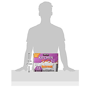 Kirkland Signature Drawstring Kitchen Trash Bags - 13 Gallon - 200 Count