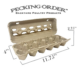 Pecking Order Paper Pulp Egg Cartons - 50 Pack