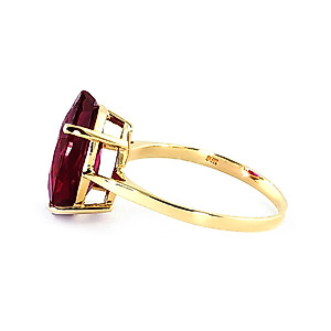 Galaxy Gold GG 7.5 ct 14k Solid Gold Ring Oval-Shaped Ruby (7)