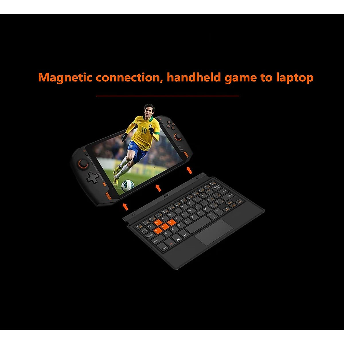 YBEST External Magnetic Suction Keyboard for OnexPlayer Handheld Game Console