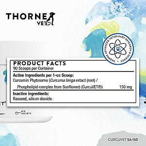 ThorneVet CurcuVET-SA150 Powder, 90 Scoops