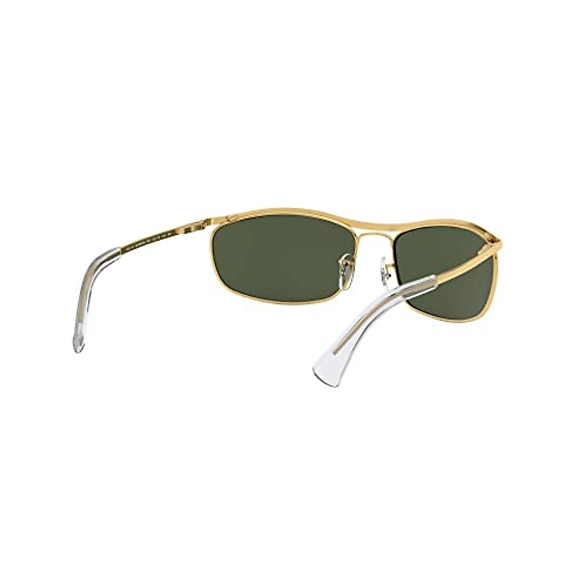 Ray-Ban RB3119 Olympian Rectangular Sunglasses, Gold/G-15 Green, 62 mm