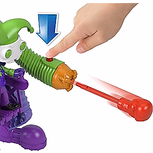 Fisher-Price Imaginext DC Super Friends The Joker Battling Robot with Poseable Figure and Lights for Preschool Pretend Play Ages 3-8 Years