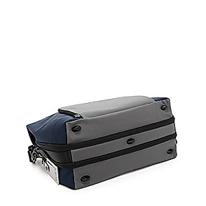 TUMI - Alpha Double Expansion Satchel - Navy/Grey