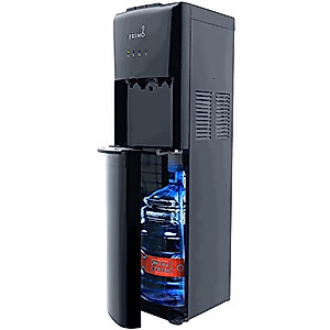 Primo Bottom-Loading Water Dispenser - 2 Temp (Hot-Cold) Water Cooler Water Dispenser for 5 Gallon Bottle w/Child-Resistant Safety Feature, Black