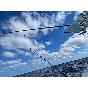 Tigress XD Telescoping Aluminum 15’ Center Outrigger, Ideal for Sport Fishing Boats up to 40 feet, Features Tigress XD 316 L Stainless Steel for Durability, Black