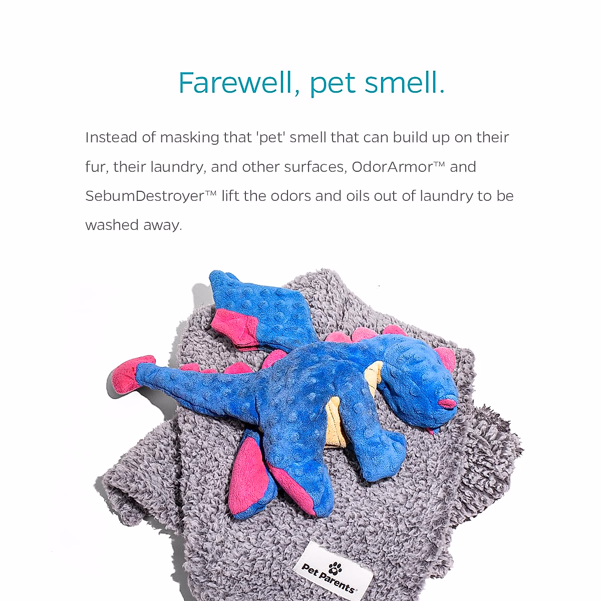 Pet Parents® PetTergent®, Enzymatic Pet Laundry Detergent, 32 oz 32 Loads Pet Stain Remover & Pet Odor Eliminator, Laundry Detergent for Pets (Calming, 32 oz)