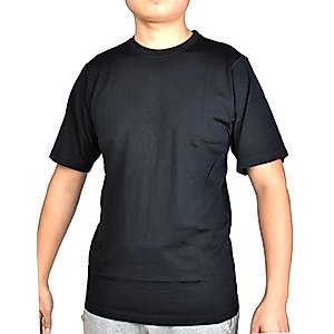 SHEEP RUN Men 100% Merino Wool Shirt Lightweight Short Sleeve Crew Sports (M, Black)