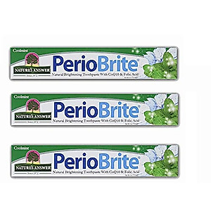 Nature's Answer Periobrite Natural Toothpaste, Cool Mint, 4 Ounce, 3 Count