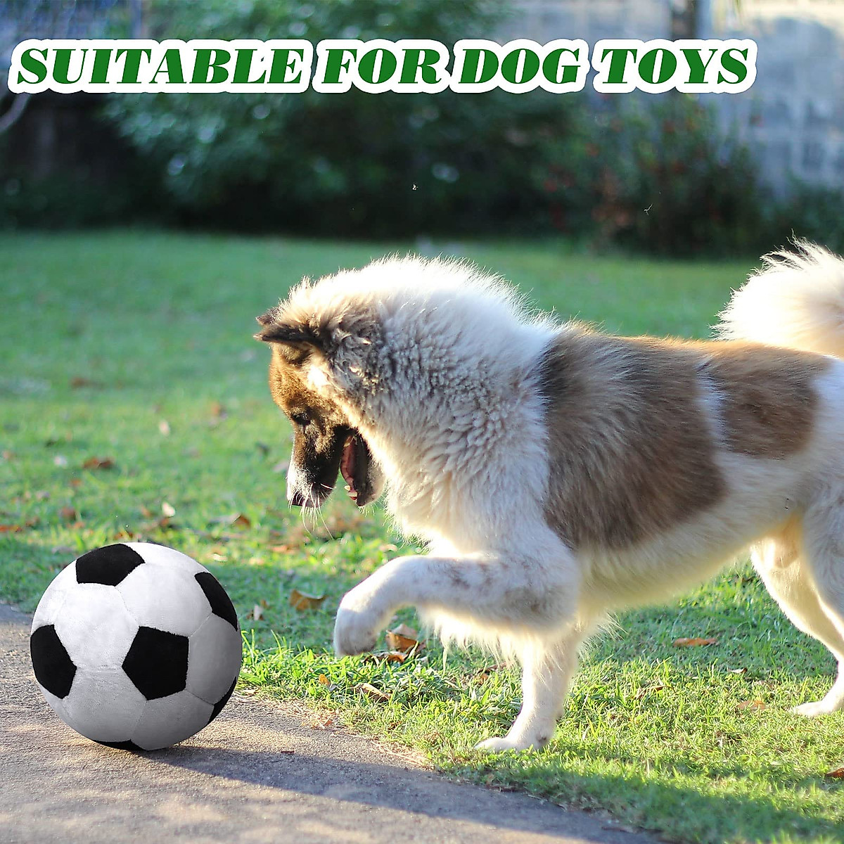 Chalyna 2 Pieces Plush Soccer Balls Soccer Ball Stuffed Pillow Black and White Soft Throw Pillows for Girls and Boys Soccer Ball Themed Room Decor Sport Themed Party Decoration, 7.5 Inch