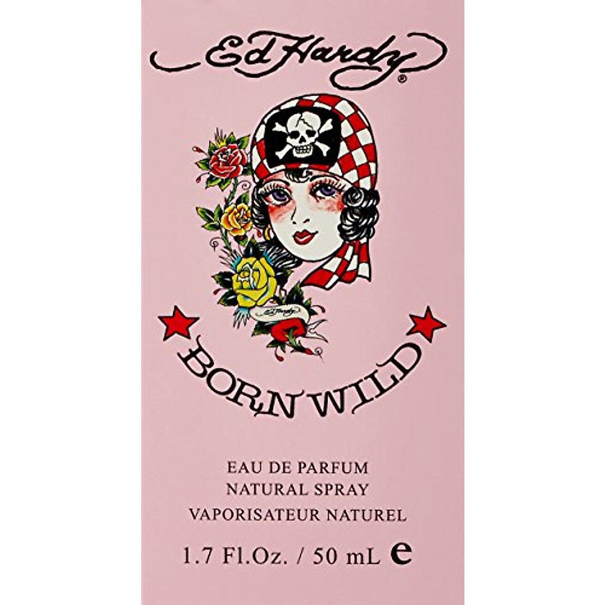 Ed Hardy Born Wild by Christian Audigier for Women, Eau de Parfum Spray, 1.7 Ounce
